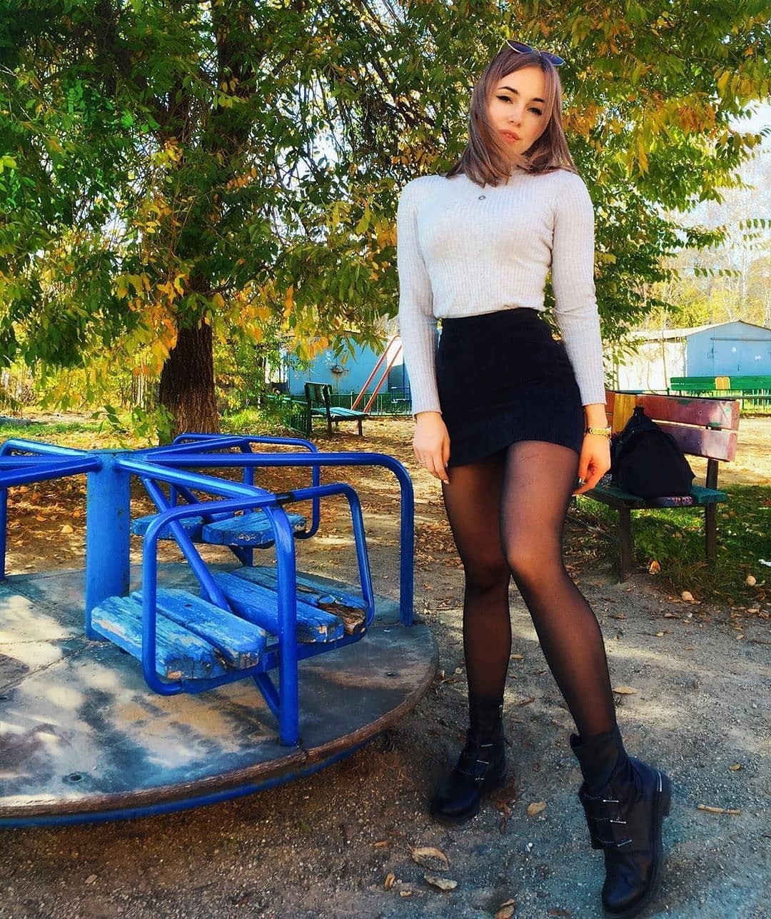 Pretty Nylon Babe Nylons4ever Pantyhose Girls
